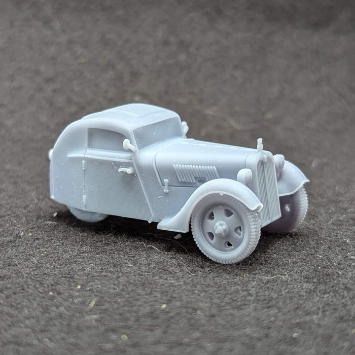 3D Printable Tricycle car Framo Stromer (3-wheeler) (Germany, Interwar+WW2) by Wargame3d